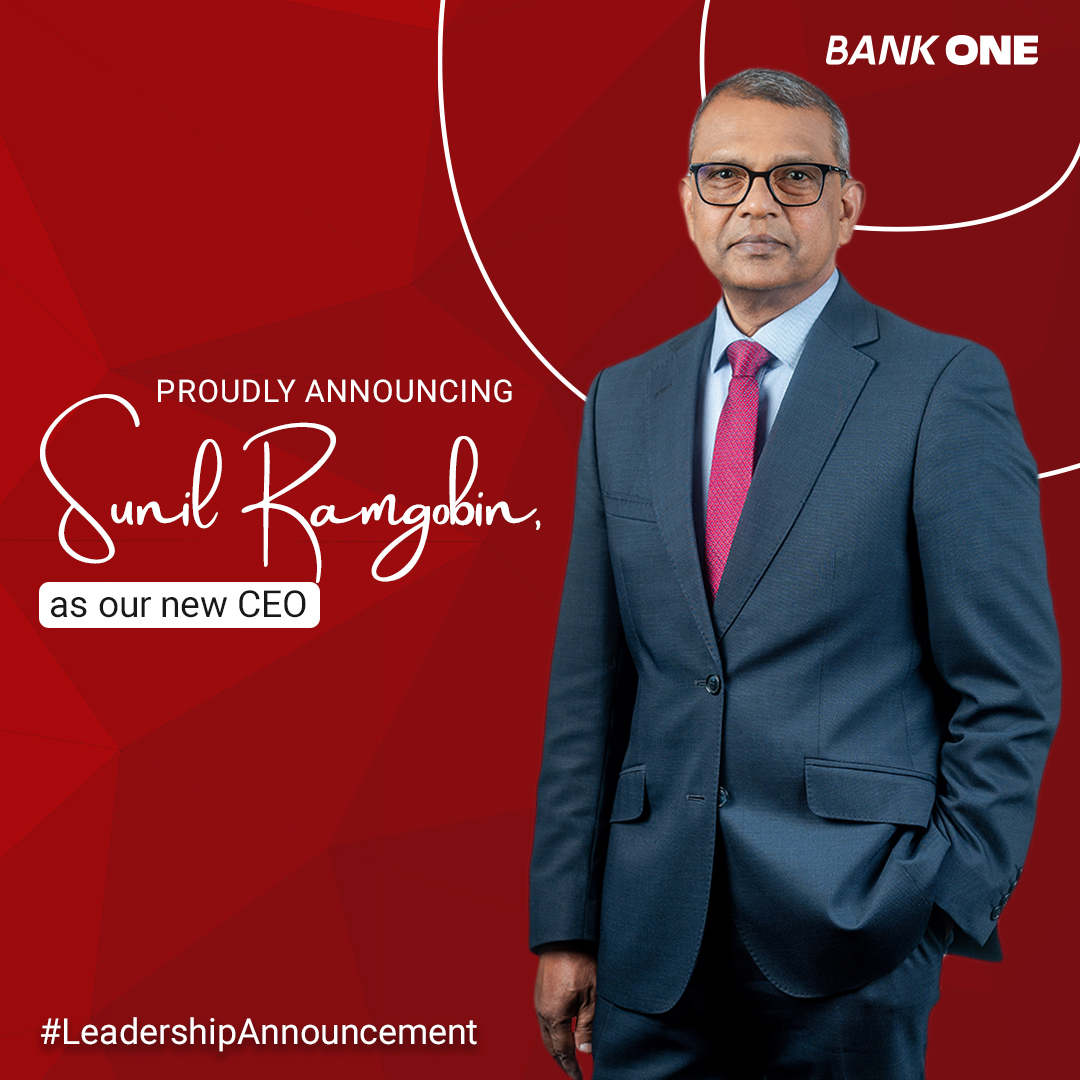 Bank One Welcomes Moonesar (Sunil) Ramgobin as New CEO - Bank One